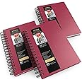 Amazon.com: Arteza Sketch Book, 5.5x8.5-inch, 3-Pack, Pink Drawing Pads, 300 Sheets Total, 68 lb ...