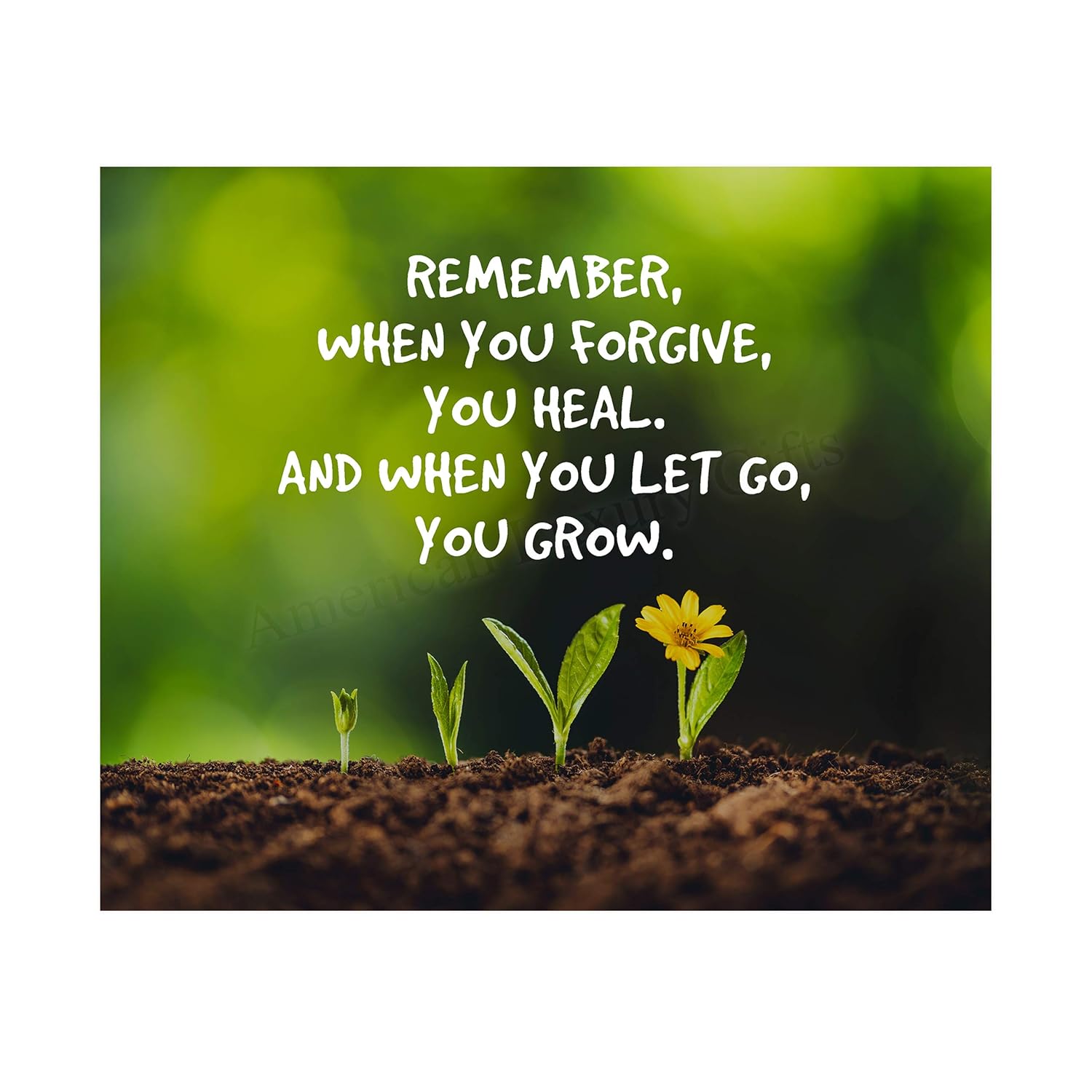 Amazon.com: "Remember, When You Forgive, You Heal" Inspirational Quotes ...