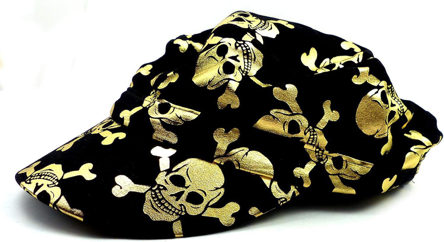 Evil Wear Ultimative Killer Cap Black Gold Totenkopf Flatcap samt Skull ...