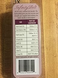 The InfinityBelt Women's Stretchable Elastic No-buckle Belt XX-Small ...