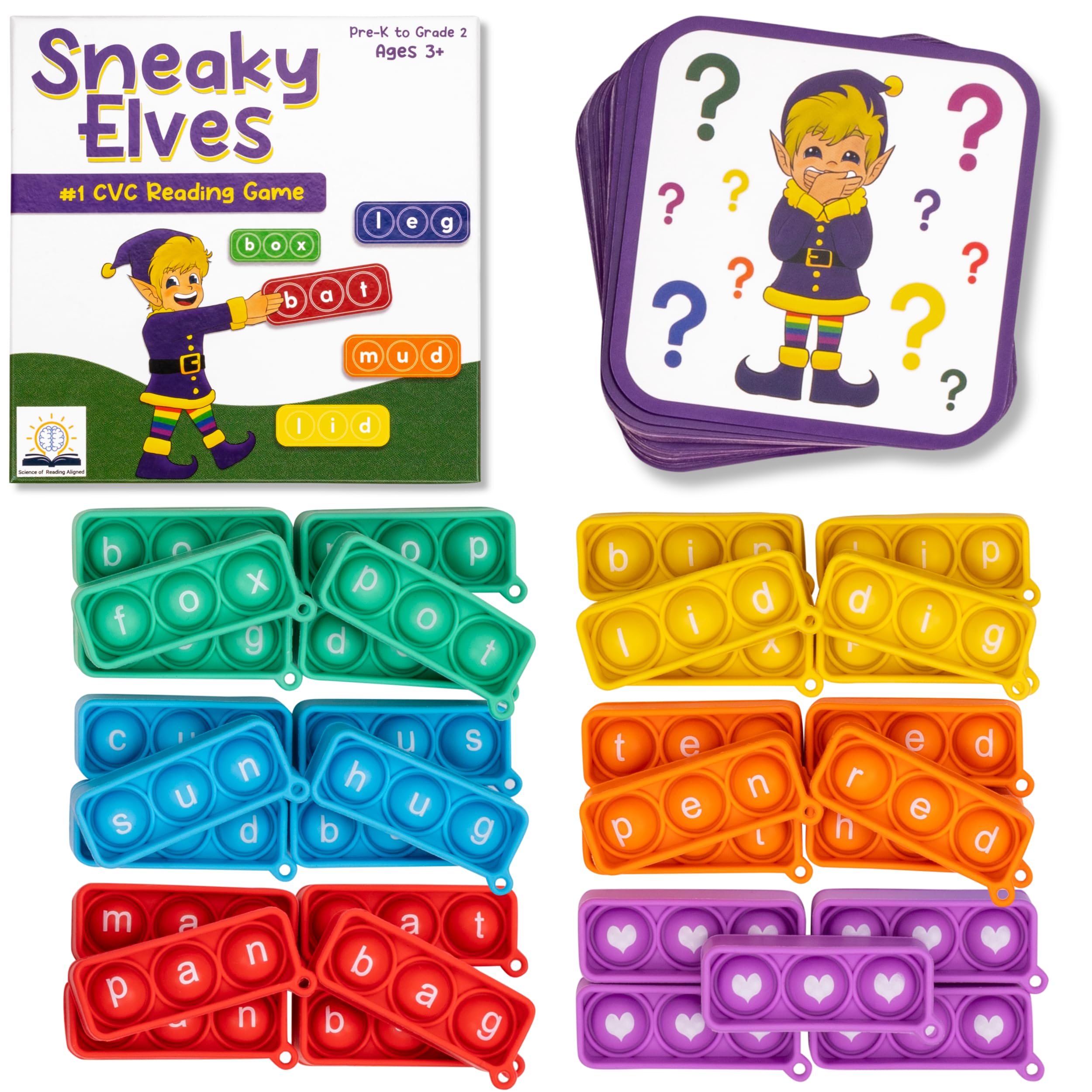 Mua Sneaky Elves CVC Sight Words Game, Mini Pop Sensory Toy to Learn ...
