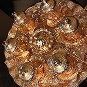 Amazon.com | Set of 6 Arabic Turkish Greek Coffee Mirra Porcelain Cups ...