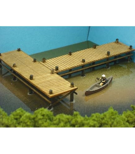 1:350 Scale Boat & Ship Models & Kits HO Scale Laser Cut Boat Dock Pier ...