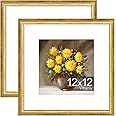 Amazon.com - Vittanly 12x12 Picture Frames Set of 2, Gold Wall Frames for Wall or Tabletop ...