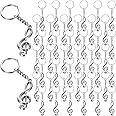 Musical Note Key Chain Metal Keychain Small Music Pendant Sign ...