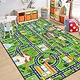 Amazon.com: Road Map Carpet for Kids - Kids Rugs for Playroom Car Rugs ...