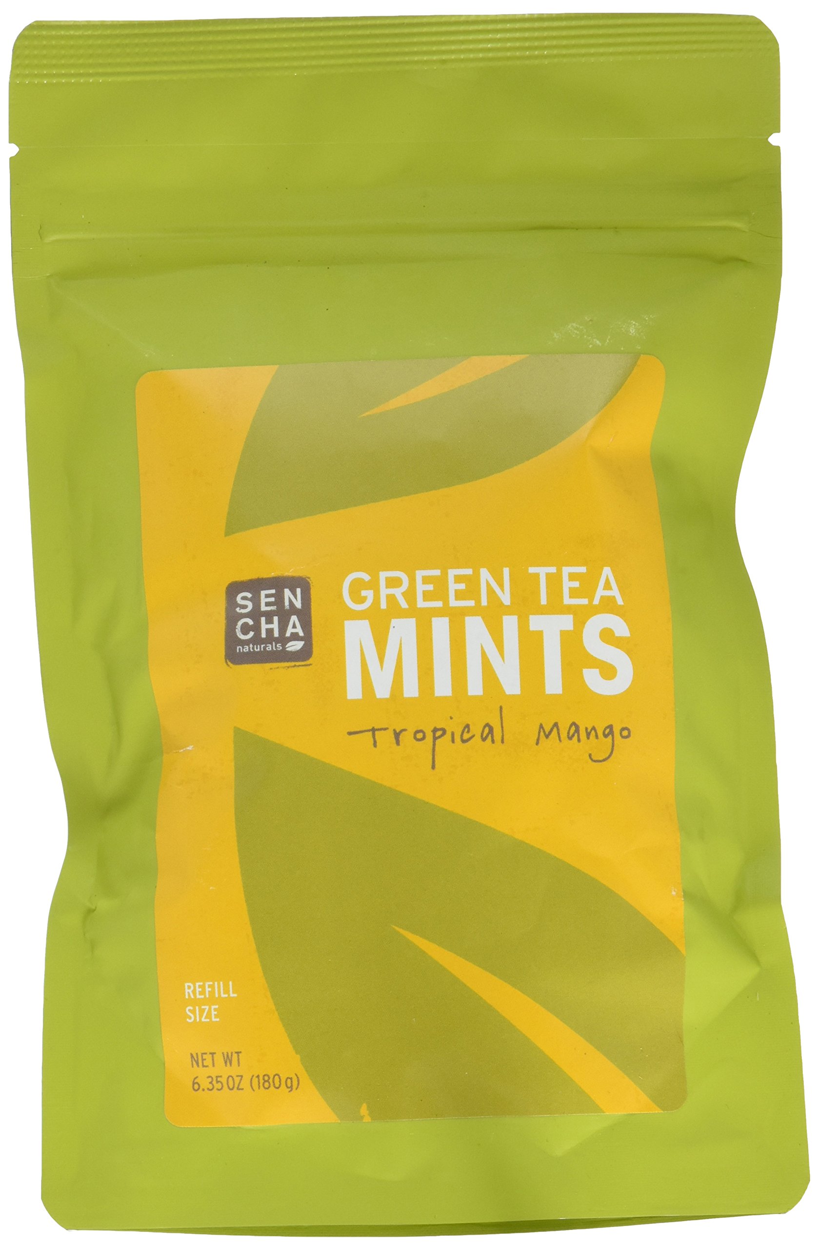 Amazon.com : Sencha Naturals Refill Bag Green Tea Mints, Original Sugar ...