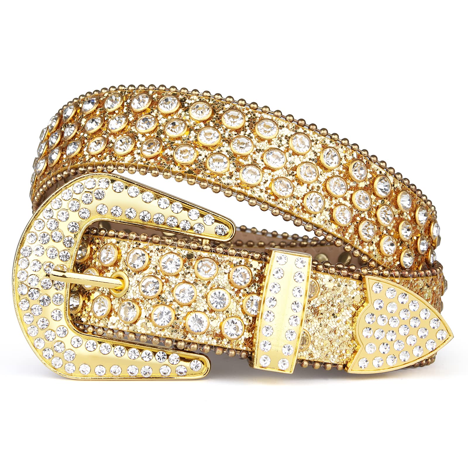 UnFader Womens Men Rhinestone Western Belts Bling Cowgirl Designer ...