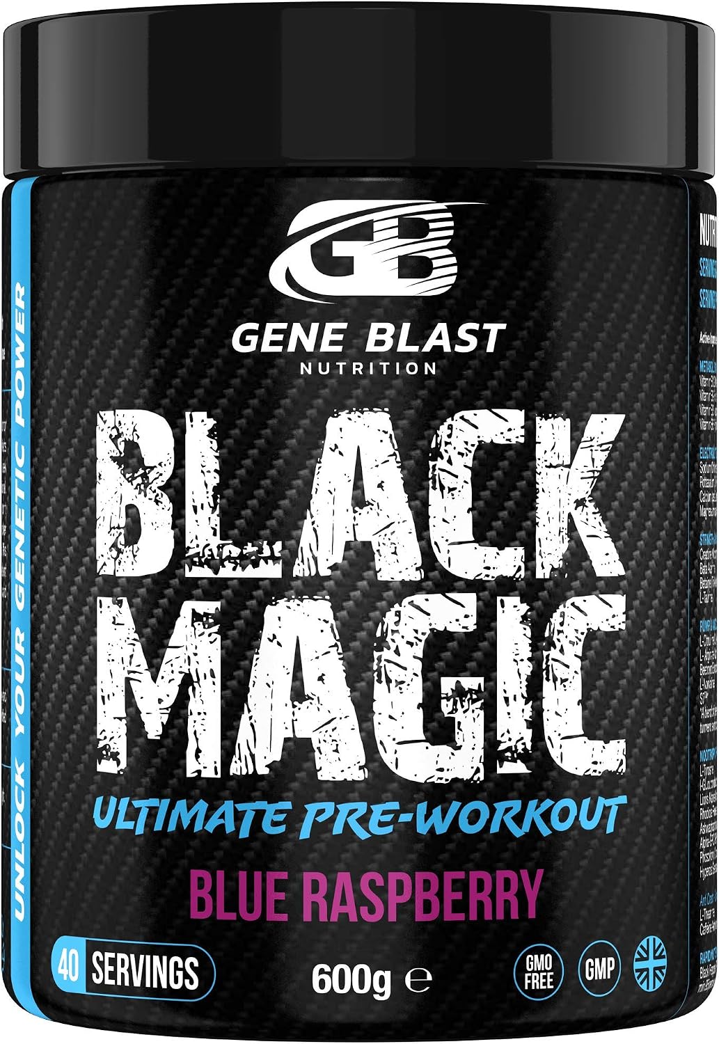 Gene Blast-Black Magic Pre-Workout Powder, Anti-Crash Formula – Energy ...
