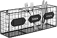 Amazon.com - Black Metal Wall Mounted Mail Sorter/Kitchen Storage ...
