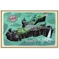 Amazon.com: Open Road Brands Disney Pixar Up Paradise Falls Map Wood ...