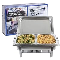 Chafing Dish Buffet Set Chafers 8QT Buffet Servers And Warmers ...