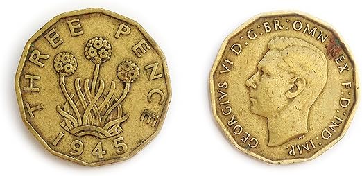 Coins for Collectors - Circulated British 1945 Threepenny Bit/Three ...