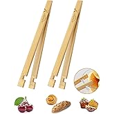 Amazon.com: 2PCS Reusable Toaster Tongs, Kaloo 8 inch Wooden Cooking ...