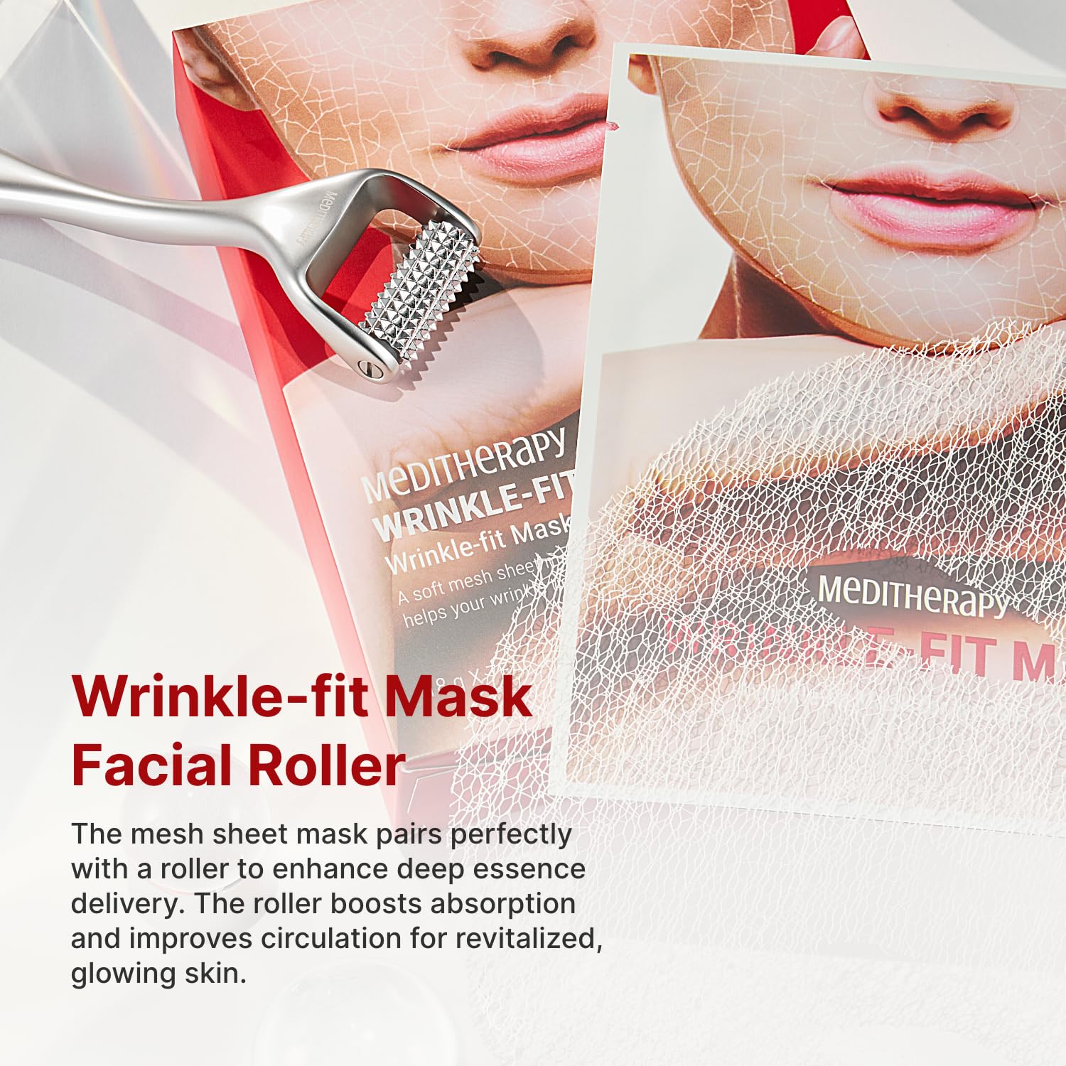 Mua MEDITHERAPY Wrinkle-fit Mask + Facial Roller, Collagen Mask ...