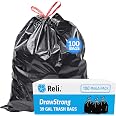 Amazon.com: Reli. 39 Gallon Trash Bags Drawstring (100 Count) Large 39 ...