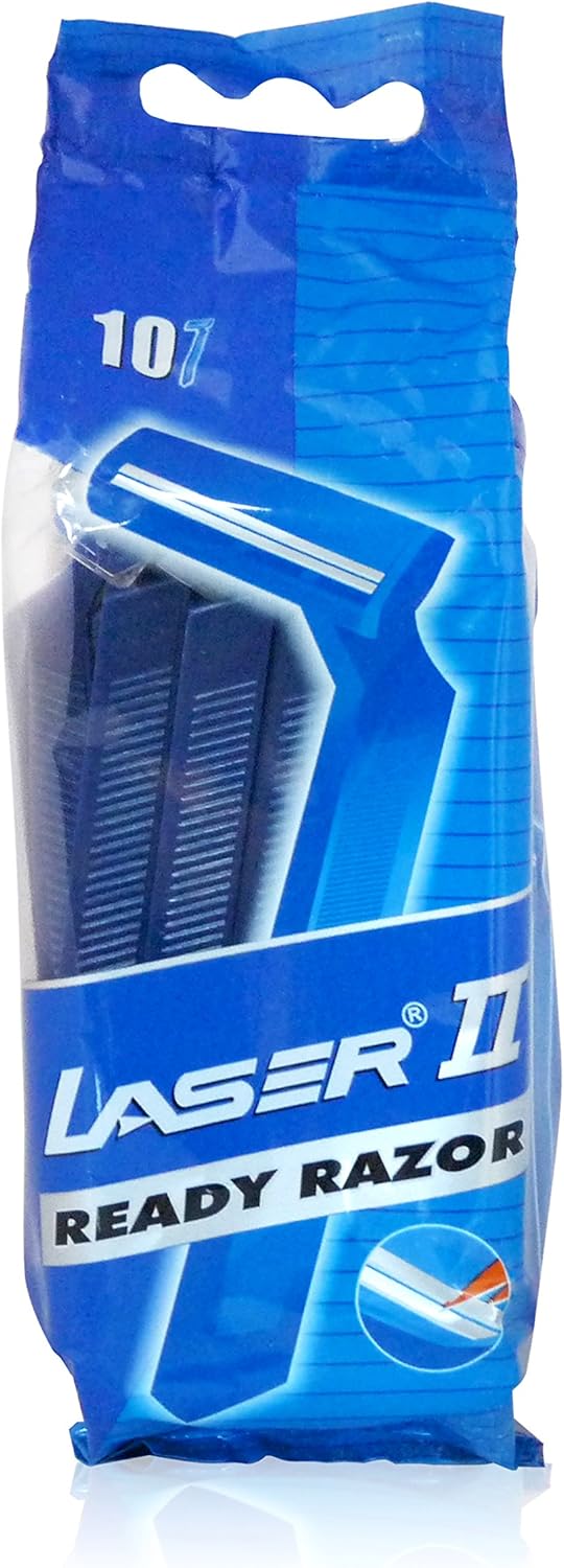 200X LASER II TWIN BLADE MENS DISPOSABLE RAZOR BLADES *20 PACKS OF 10 ...