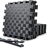 ProsourceFit Exercise Puzzle Mat ½ inch, 24 SQ FT, 6 Tiles, EVA Foam ...