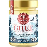 Amazon.com : 4th & Heart Himalayan Pink Salt Grass-Fed Ghee, 9 Ounce ...
