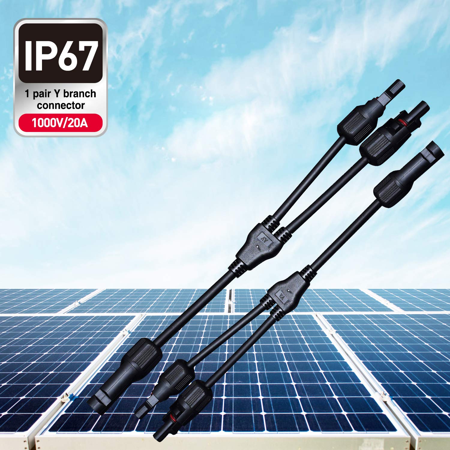 Y Type Solar Spanner Solar Panel Cables Solar Distributor Connector ...