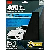 Amazon.com: 3M Wetordry Sandpaper, 32021, 1000 grit, 9 in x 11 in, 5 ...