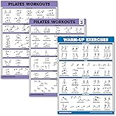 Amazon.com: 3 Pack - Pilates Workout Posters Volume 1 & 2 + Yoga Poses ...