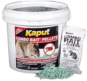 Amazon.com : KAPUT Mouse, Rat & Vole COMBO Bait Pellets - Kills rodents ...