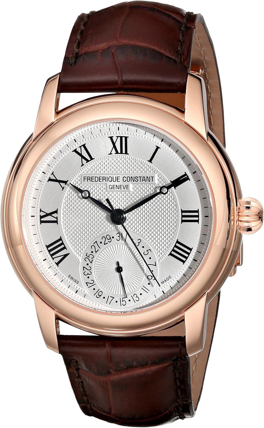 Frederique Constant Men's FC-710MC4H4 Maxime Dark Brown Leather Strap ...