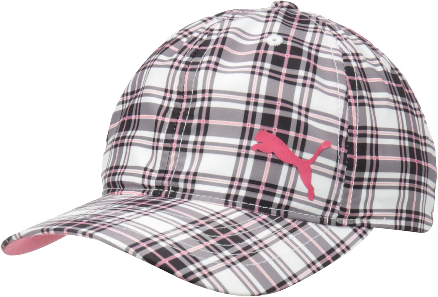 Amazon.com : PUMA Women's Tempo Relaxed Fit Cap, One Size, Black/Pink ...