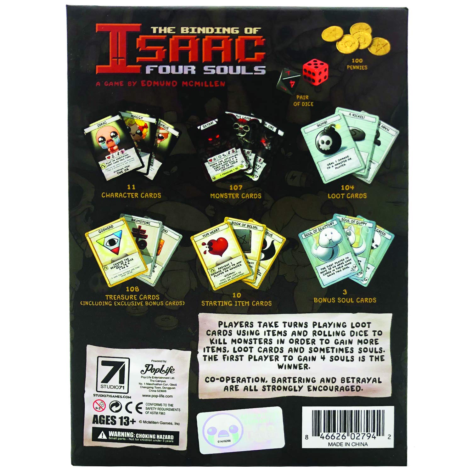 The Binding Of Isaac Four Souls (Edición exclusiva de 3 cartas)