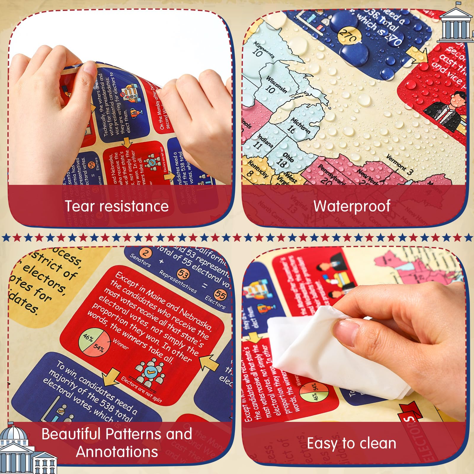 Mua Pasimy 10 Pcs US Government Posters Social Studies Bulletin Board ...