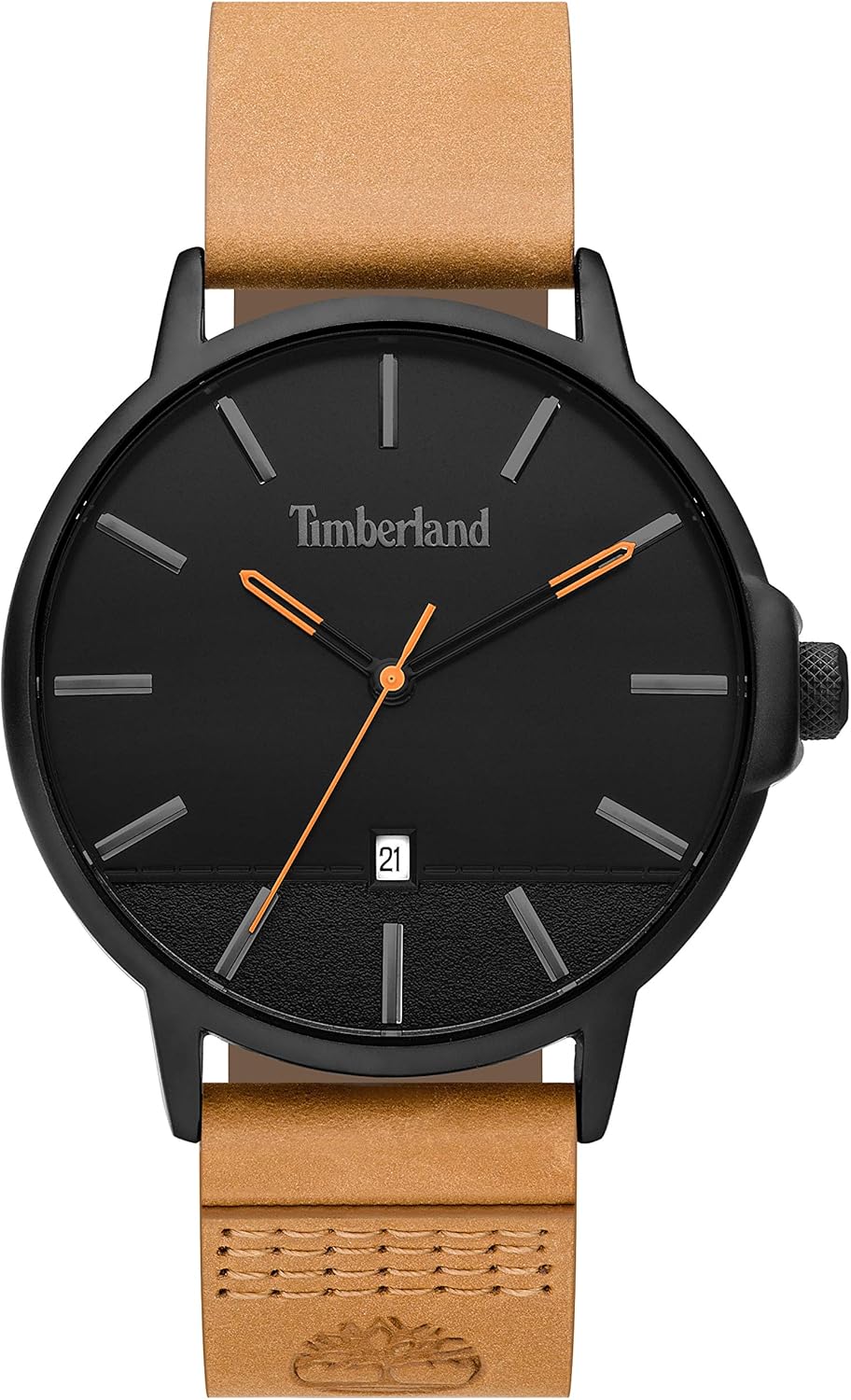 Timberland Mens Analogue Classic Quartz Watch with Leather Strap ...