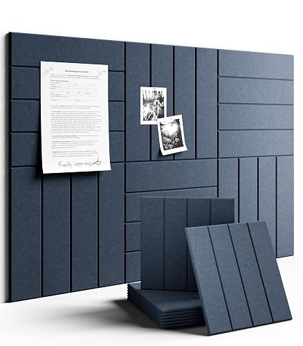 Fluxynara Felt Bulletin Board Tiles Large 36" x 24" Cork Board ...