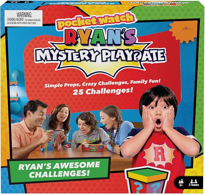 Amazon.com: Ryan’s Mystery Playdate Family Challenge Game, Gift for 7 ...