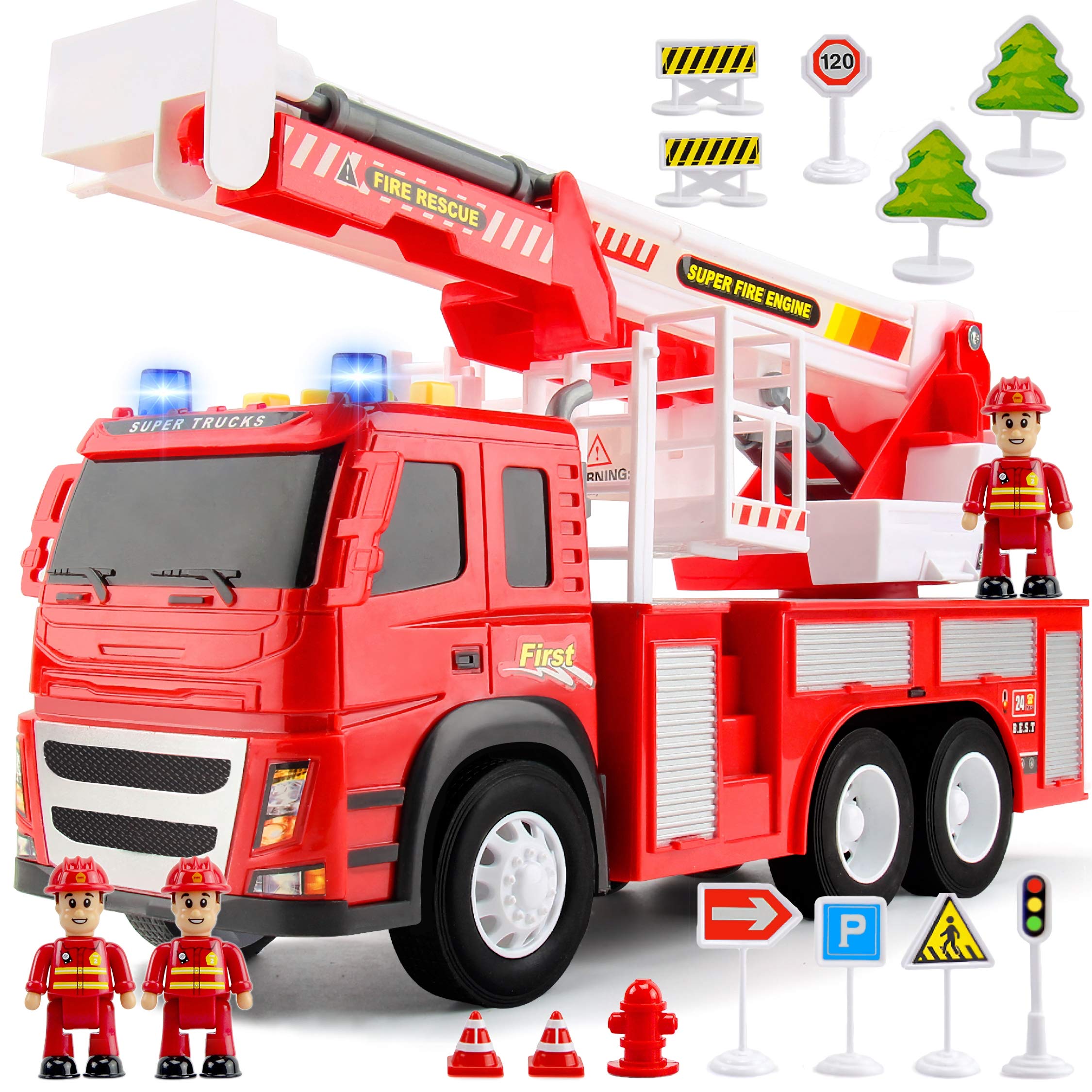 Mua Fire Truck Playset - 1:12 Scale Large Size Toys - Realistic Fire ...