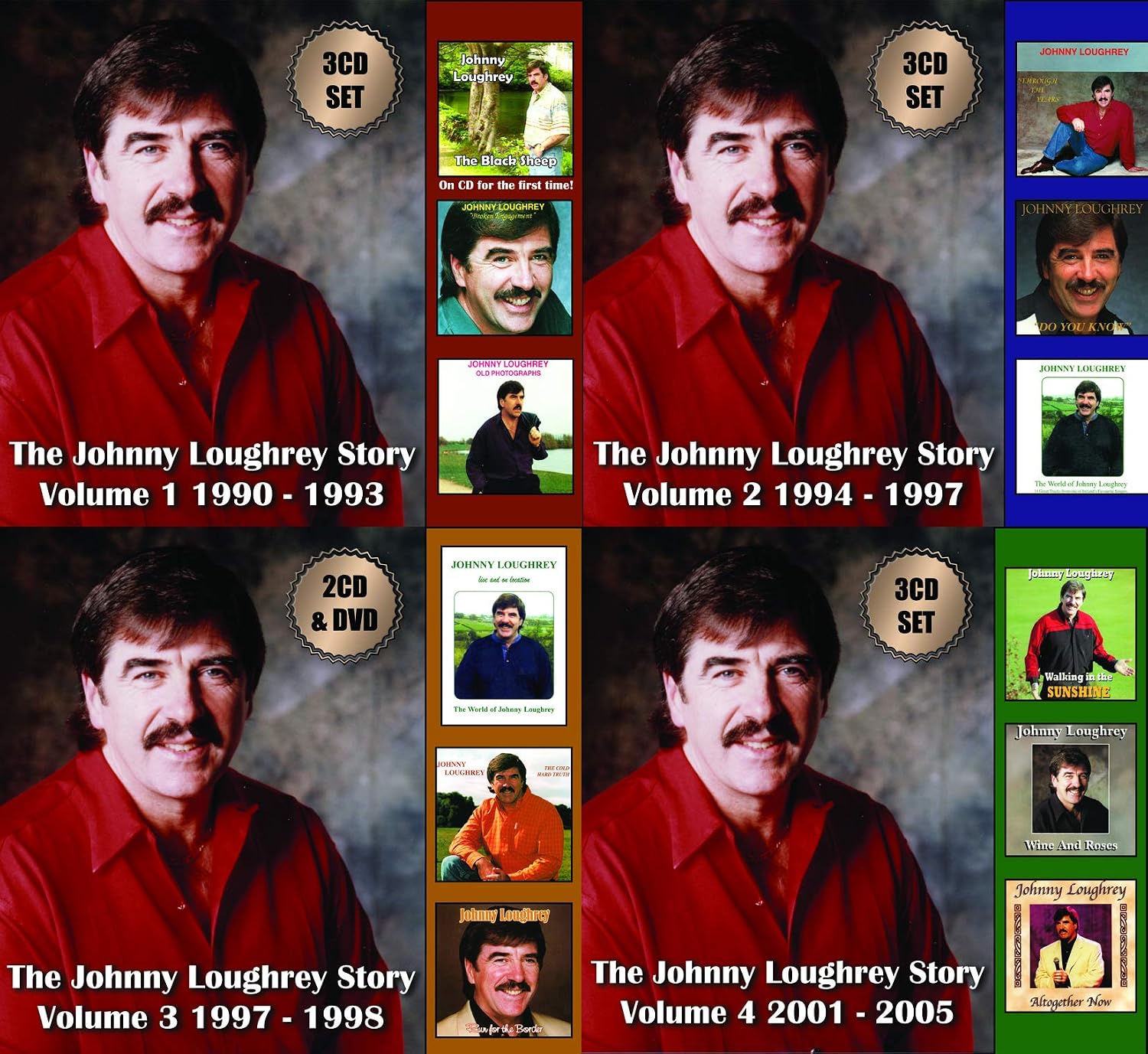 The Johnny Loughrey Story Volumes 1-4, 11 CDs & DVD by Johnny Loughrey ...