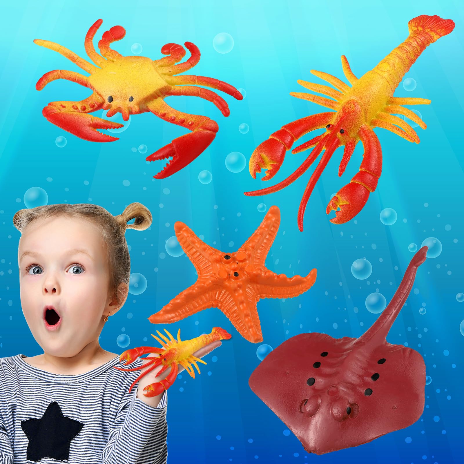 Mua Civaner 6 Pack Large Grow Ocean Sea Creatures Water Growing Toy for ...