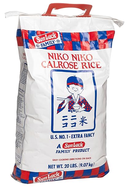 Amazon.com : Niko Niko Calrose Rice, 20 lb : Grocery & Gourmet Food