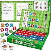 Amazon.com: Aizweb Magnetic Letters, Phonics Games Letter Tiles ...