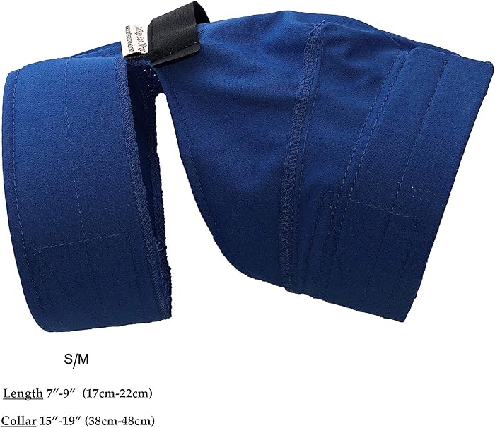 The Original No Flap Ear Wrap (S/M, Blue): Amazon.ca: Pet Supplies