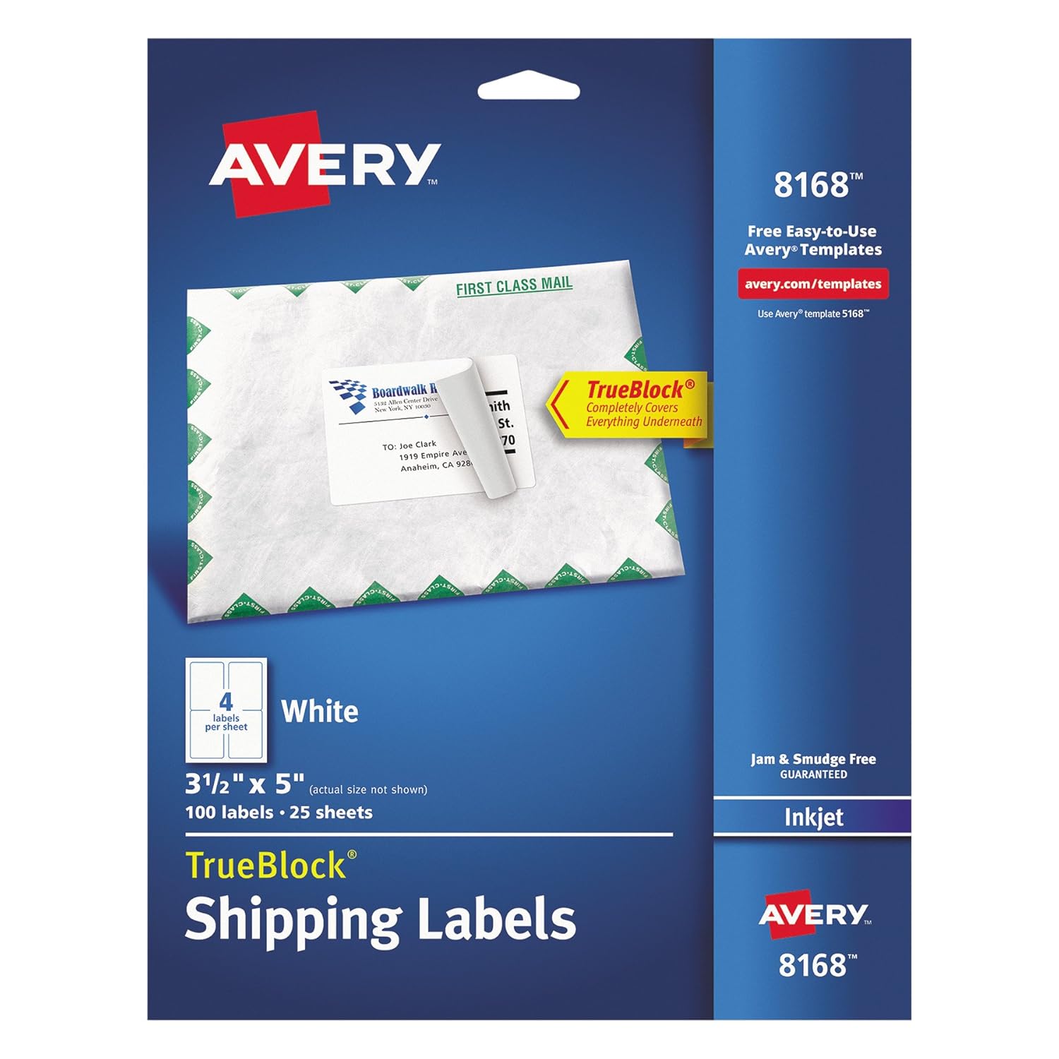 Avery Template 8168