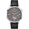 Amazon.com: Bulova Men's Black Ion Plated 3-Hand Automatic Watch with ...