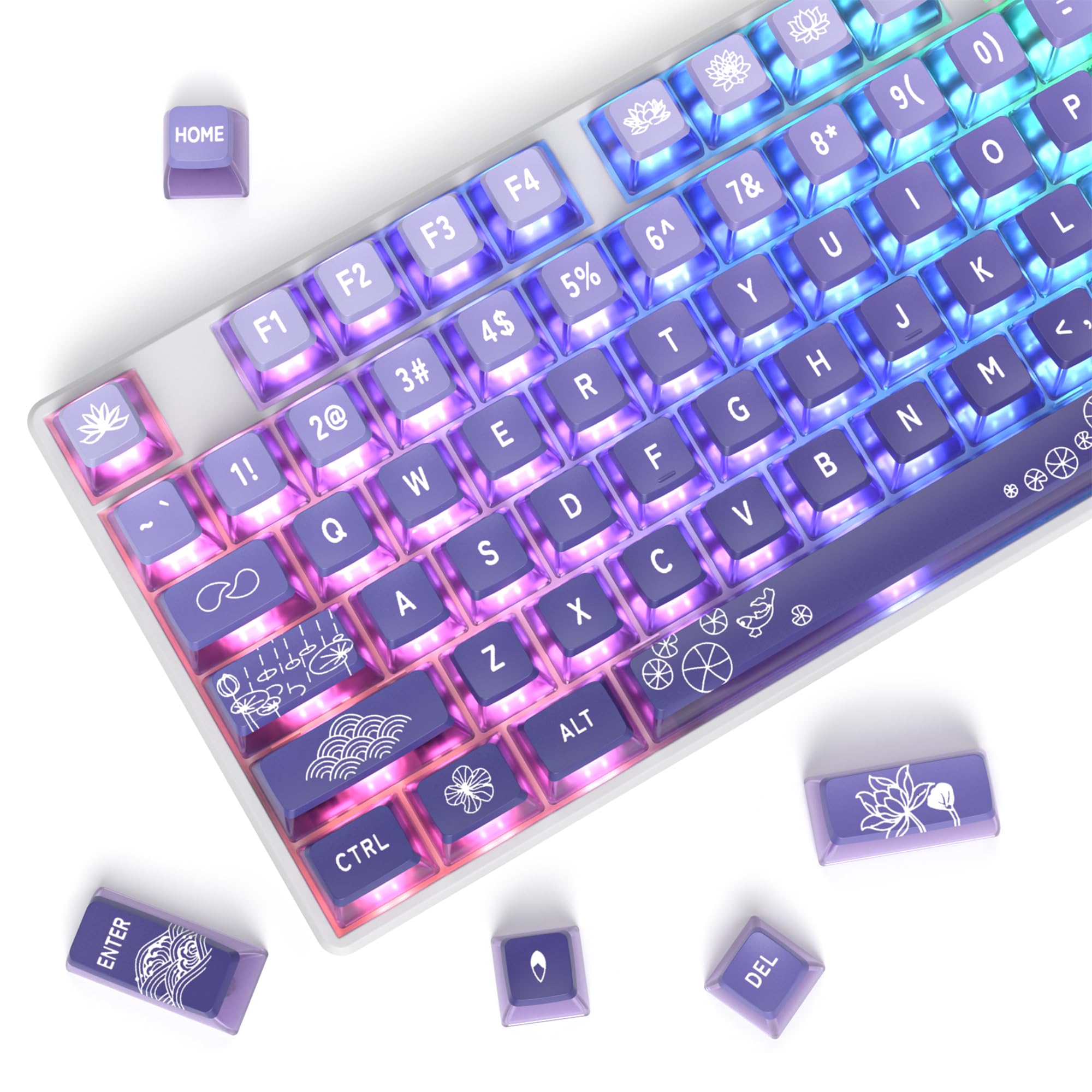 Mua Pudding Keycaps 60 Percent, 120 Dye-Sublimation Keycaps Set, ASA ...