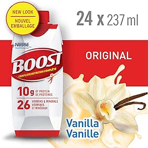 BOOST Original Vanilla Meal Replacement Drink, 24 x 237ml - PACKAGING ...