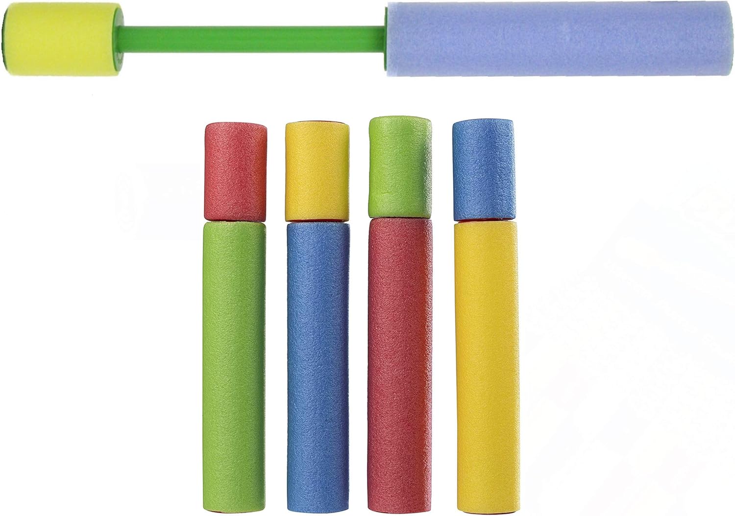 Set of 4 Foam Water Pump action Squirter Pistols HYDROSTORM Blaster ...