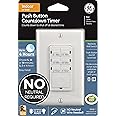 GE Push Button Digital Countdown Timer Switch, NO Neutral Wire Required ...
