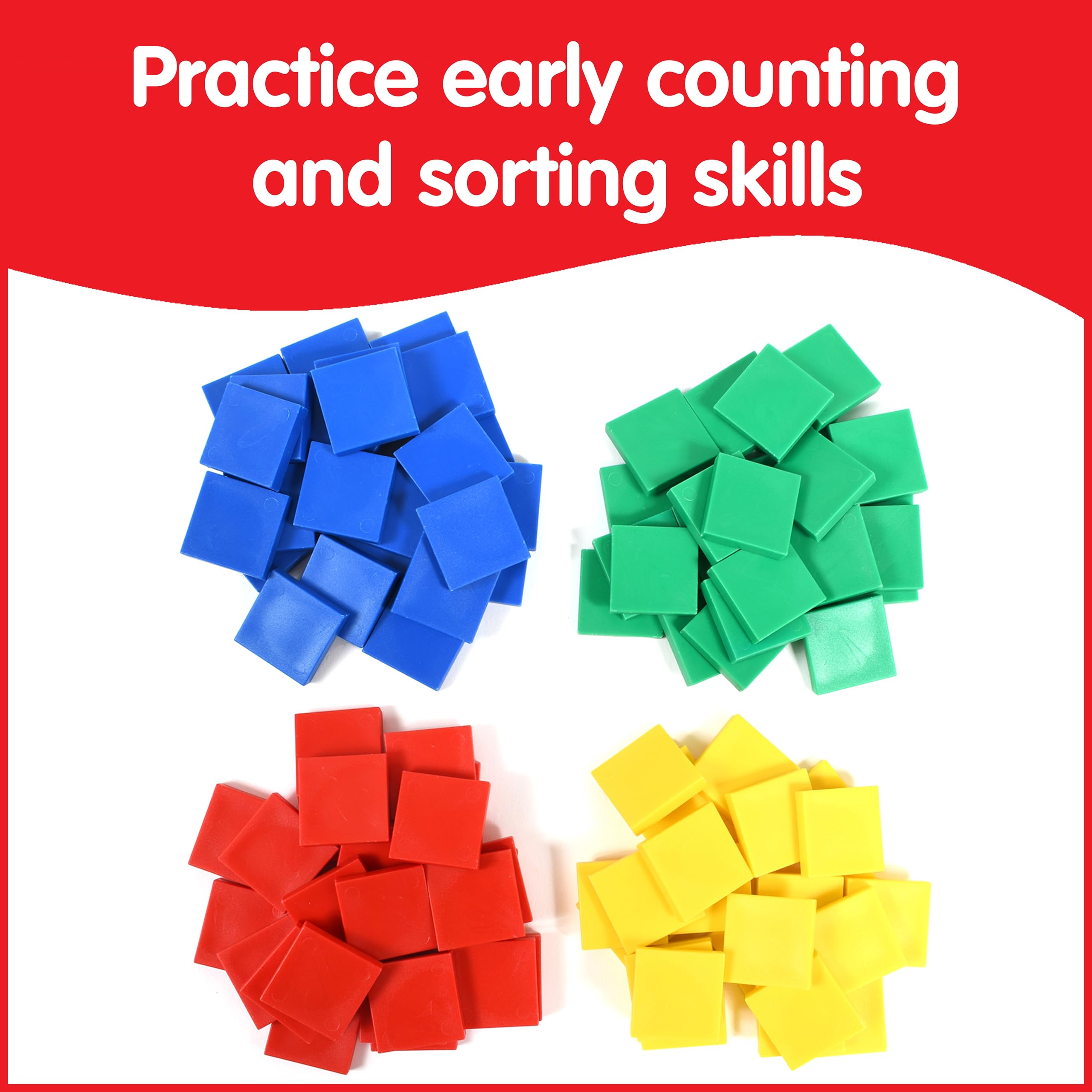 Mua edxeducation Color Tiles | Mini Jar | Set of 100 | Counting and ...