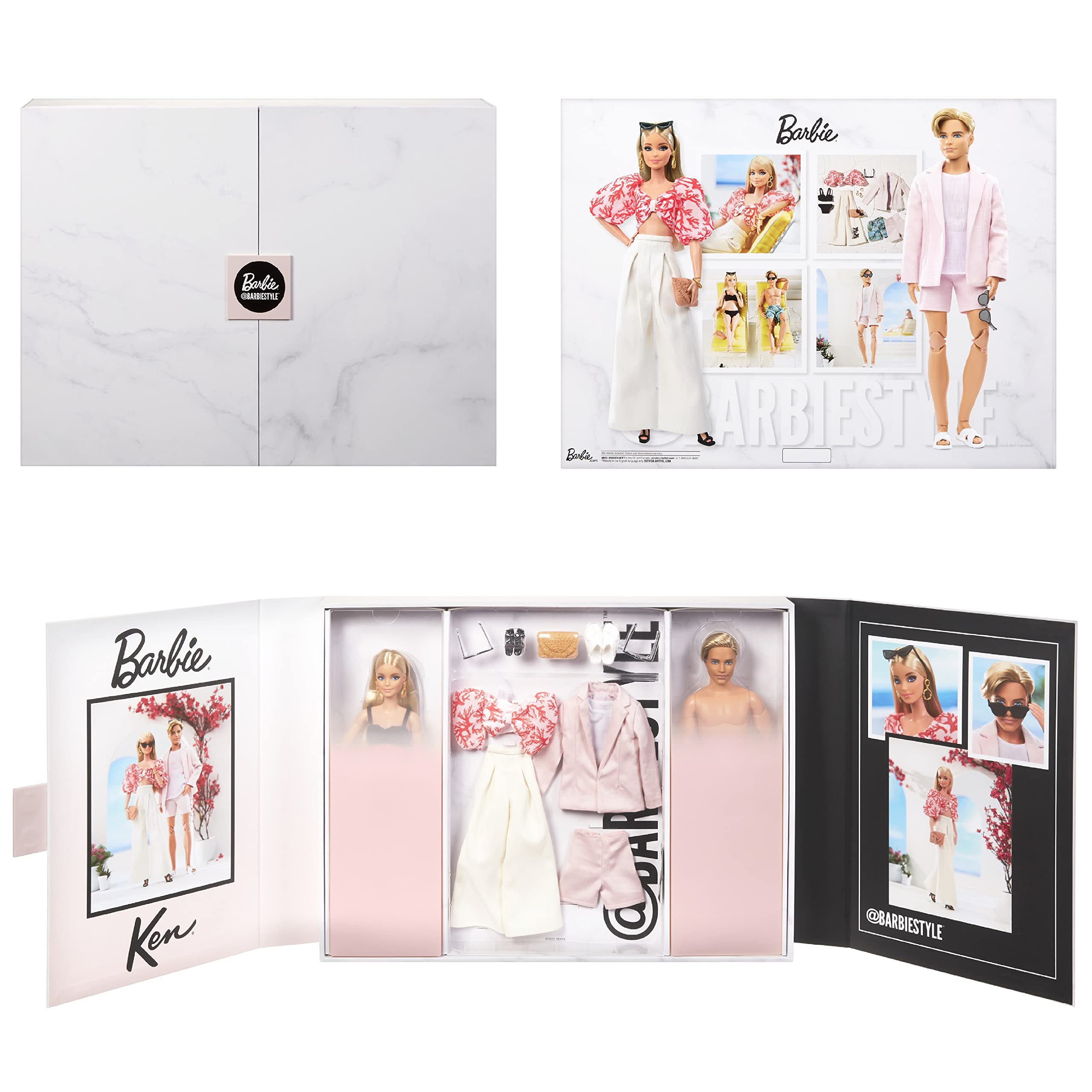 Mua Barbie HJW88 "@BarbieStyle" Fashion Series Duo Barbie & Ken ...