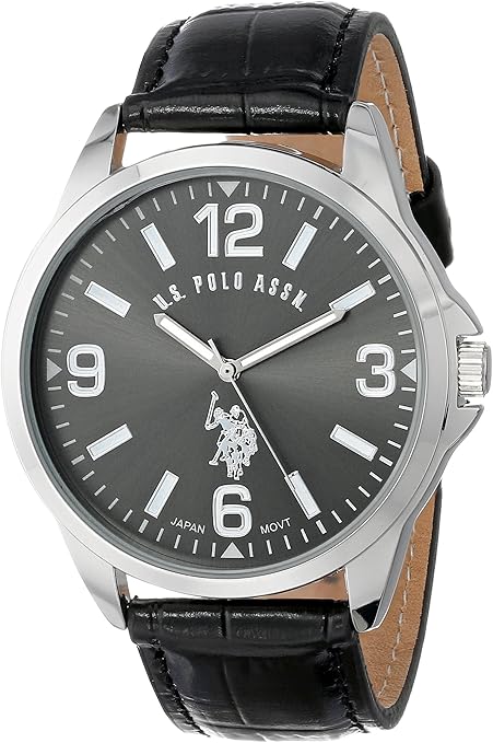 Reloj U.S. Polo Assn. para Hombres 45mm, pulsera de Piel: Amazon.com.mx ...