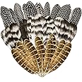 30Pcs Natural Turkey Feathers, 5.3-7 Inch Craft Feathers Pheasant for ...